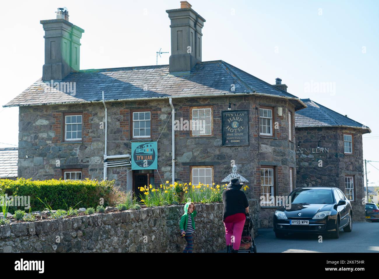 The Harp Hotel, Llandwrog, near Caernarfon, Gwynedd. Locally known as ...