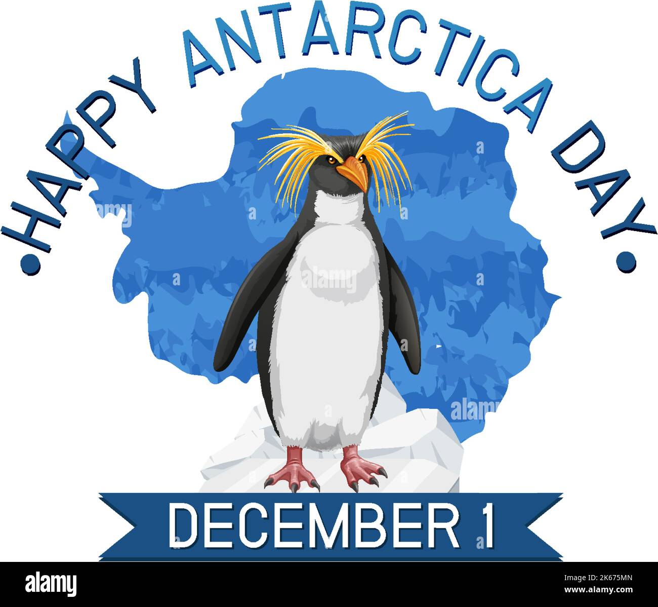 Antarctica day poster template illustration Stock Vector Image & Art ...