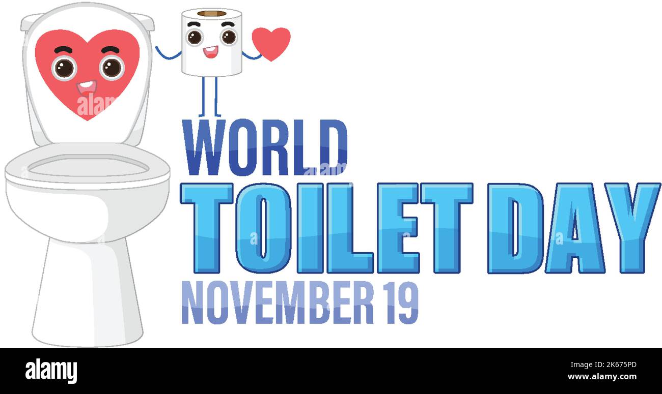 World toilet day text design illustration Stock Vector Image & Art - Alamy