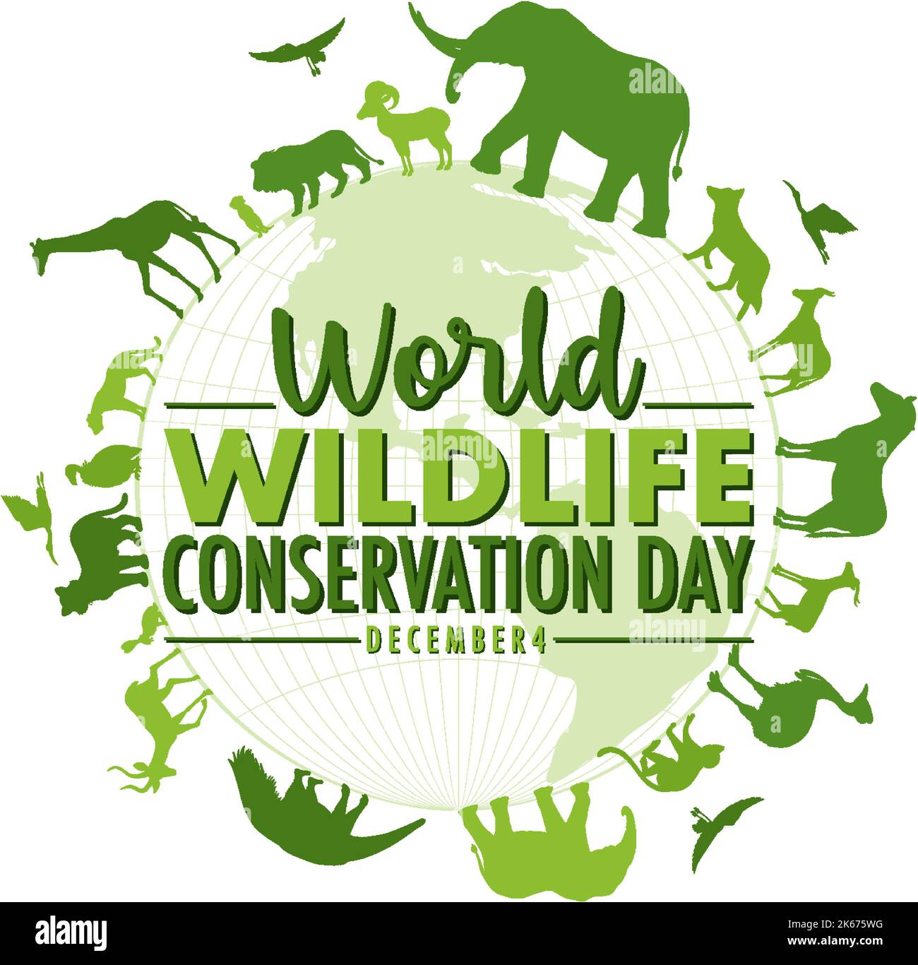 World Wildlife Conservation Day Poster Template illustration Stock ...