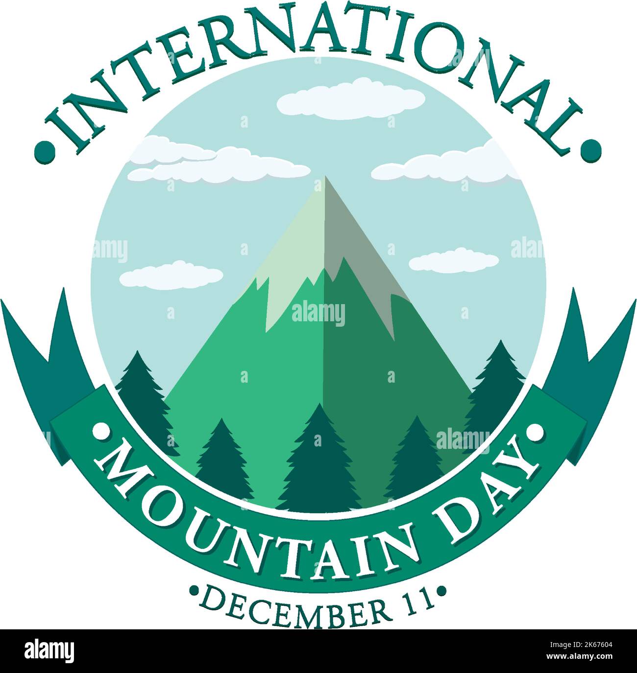 International Mountain Day Poster Template illustration Stock Vector ...