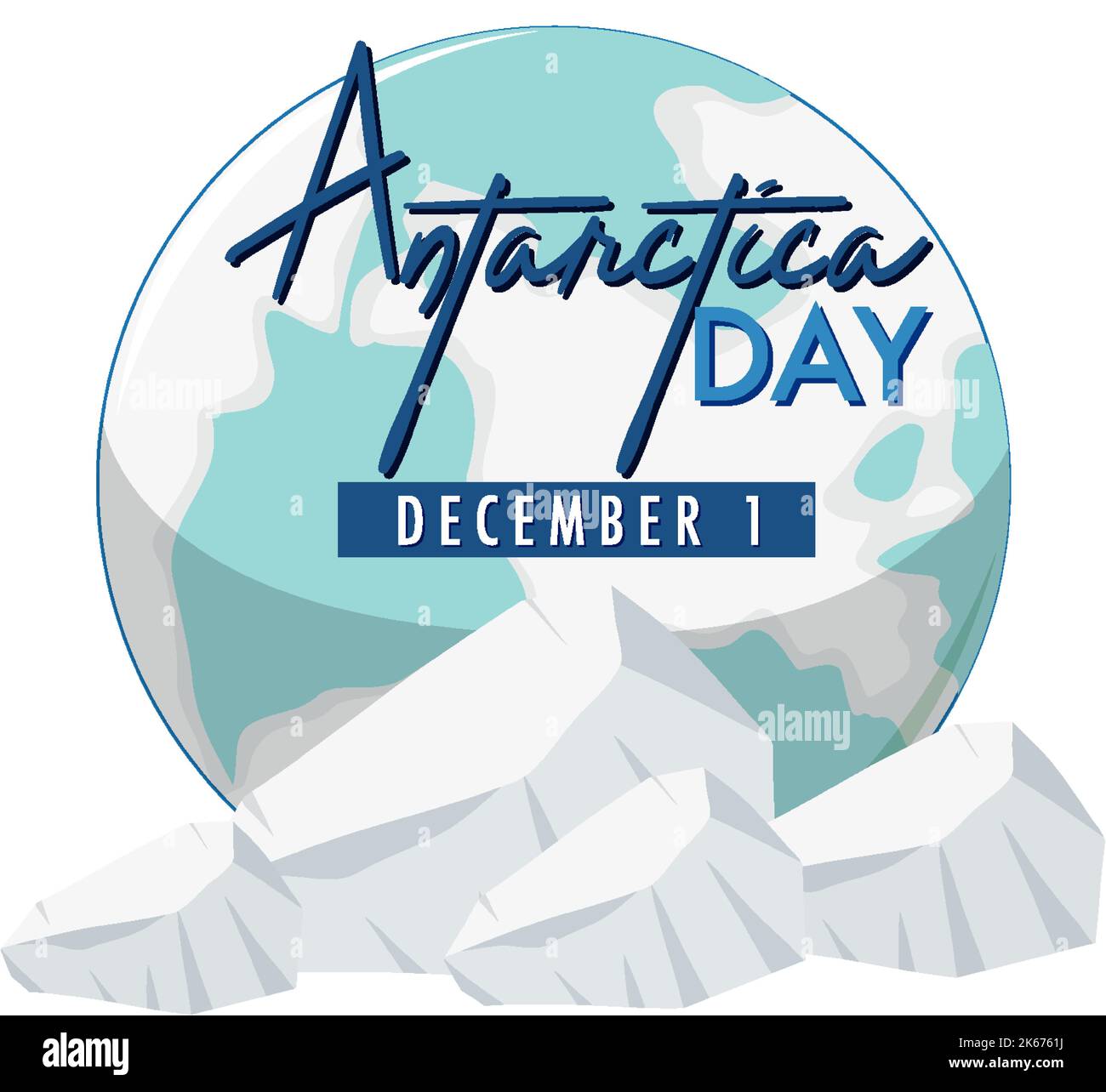 Antarctica day poster template illustration Stock Vector Image & Art ...