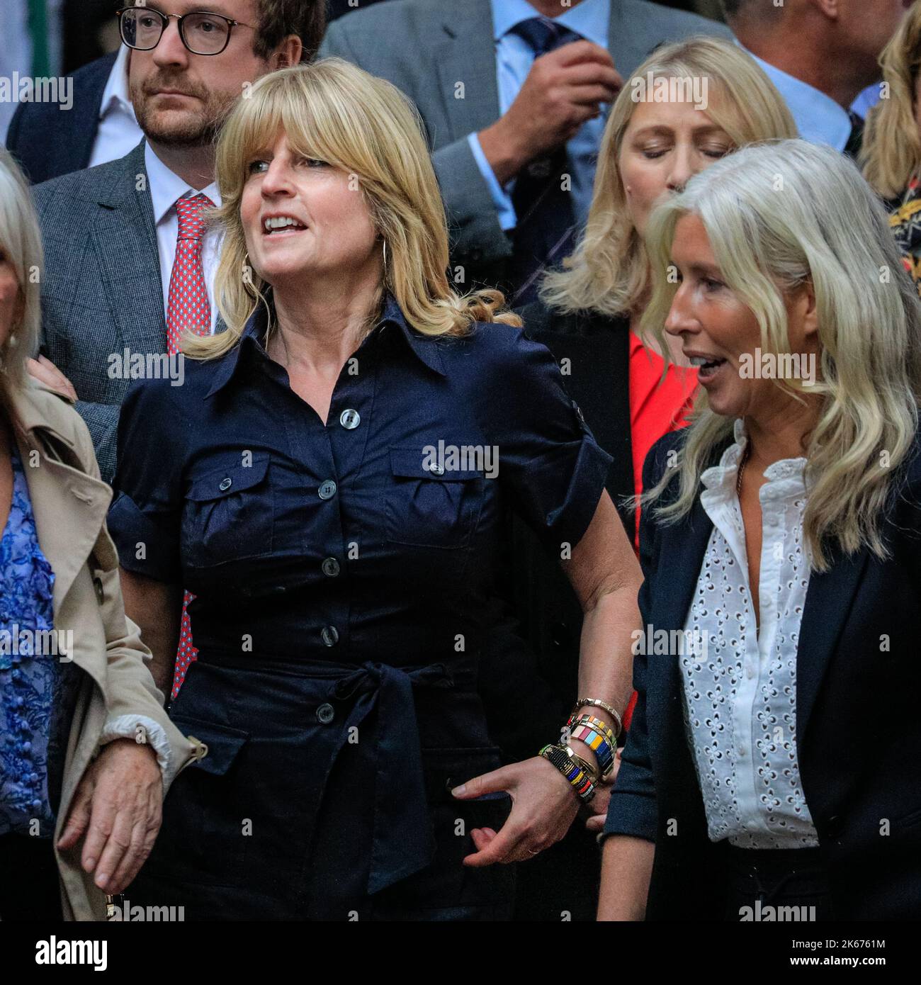 Rachel Johnson, journalist and Boris Johnson's sister, watches her ...