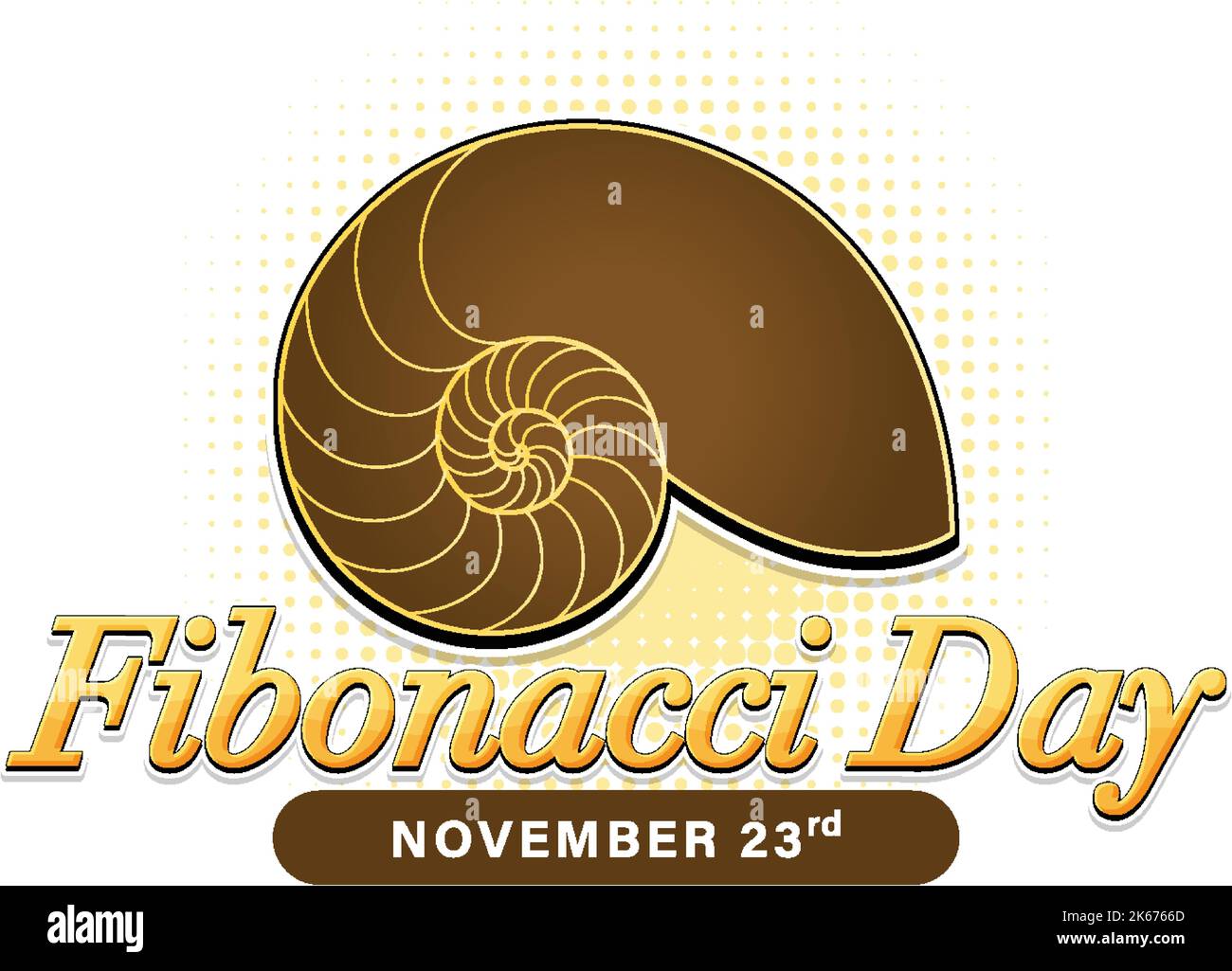 Fibonacci day poster design illustration Stock Vector Image & Art - Alamy