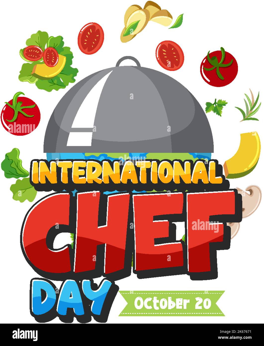 International Chef Day Poster Design illustration Stock Vector Image ...