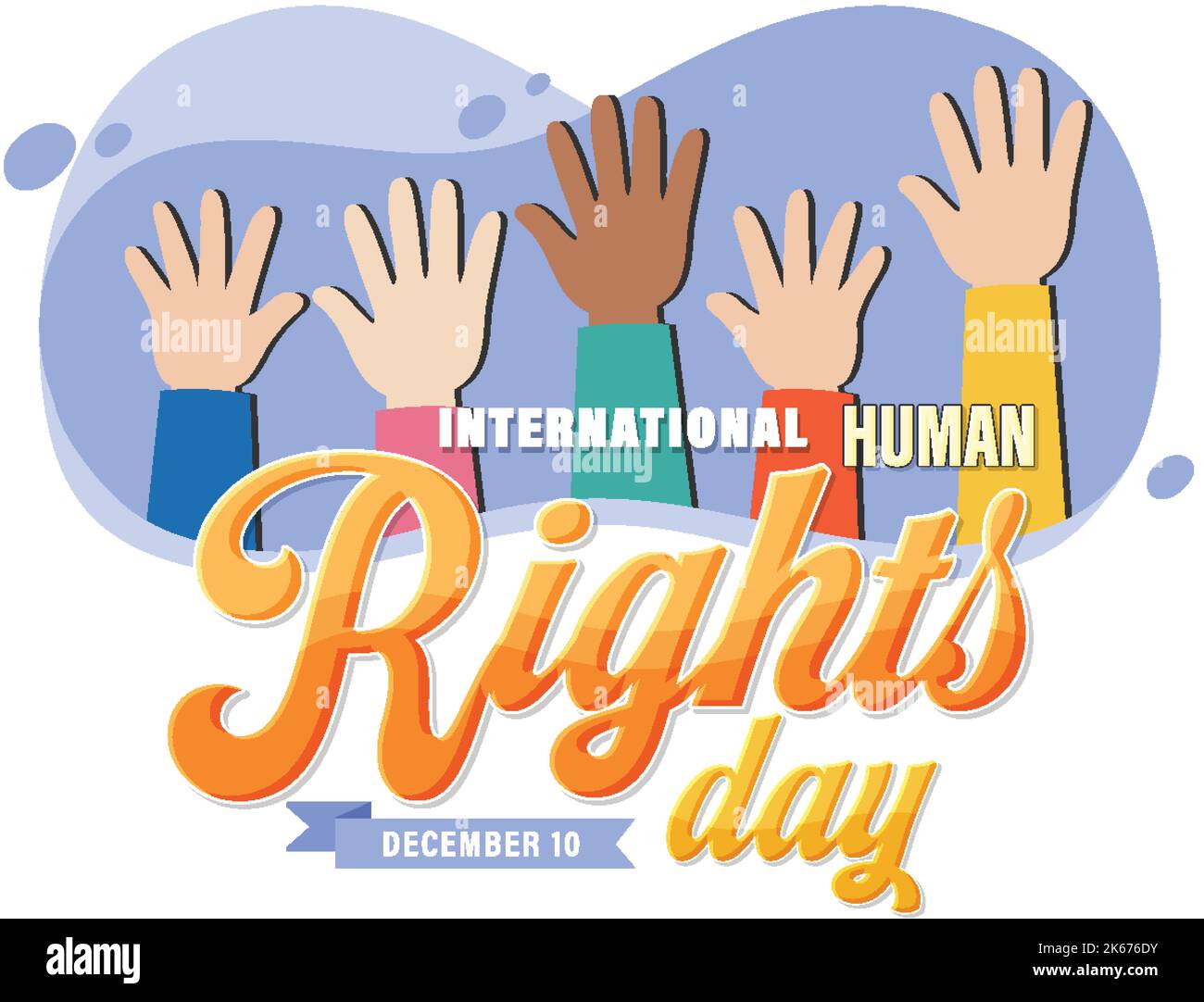 International Human Rights Day Banner Design illustration Stock Vector ...