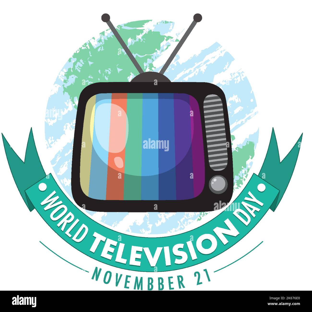 World Television Day Logo Design illustration Stock Vector Image & Art ...