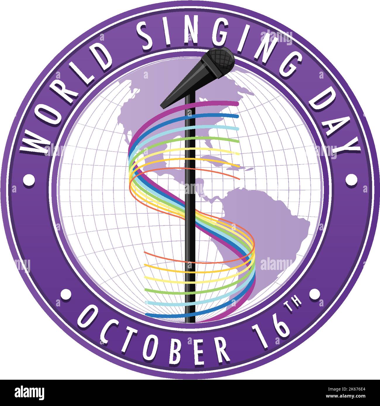 World Singing Day Poster Design illustration Stock Vector Image & Art ...