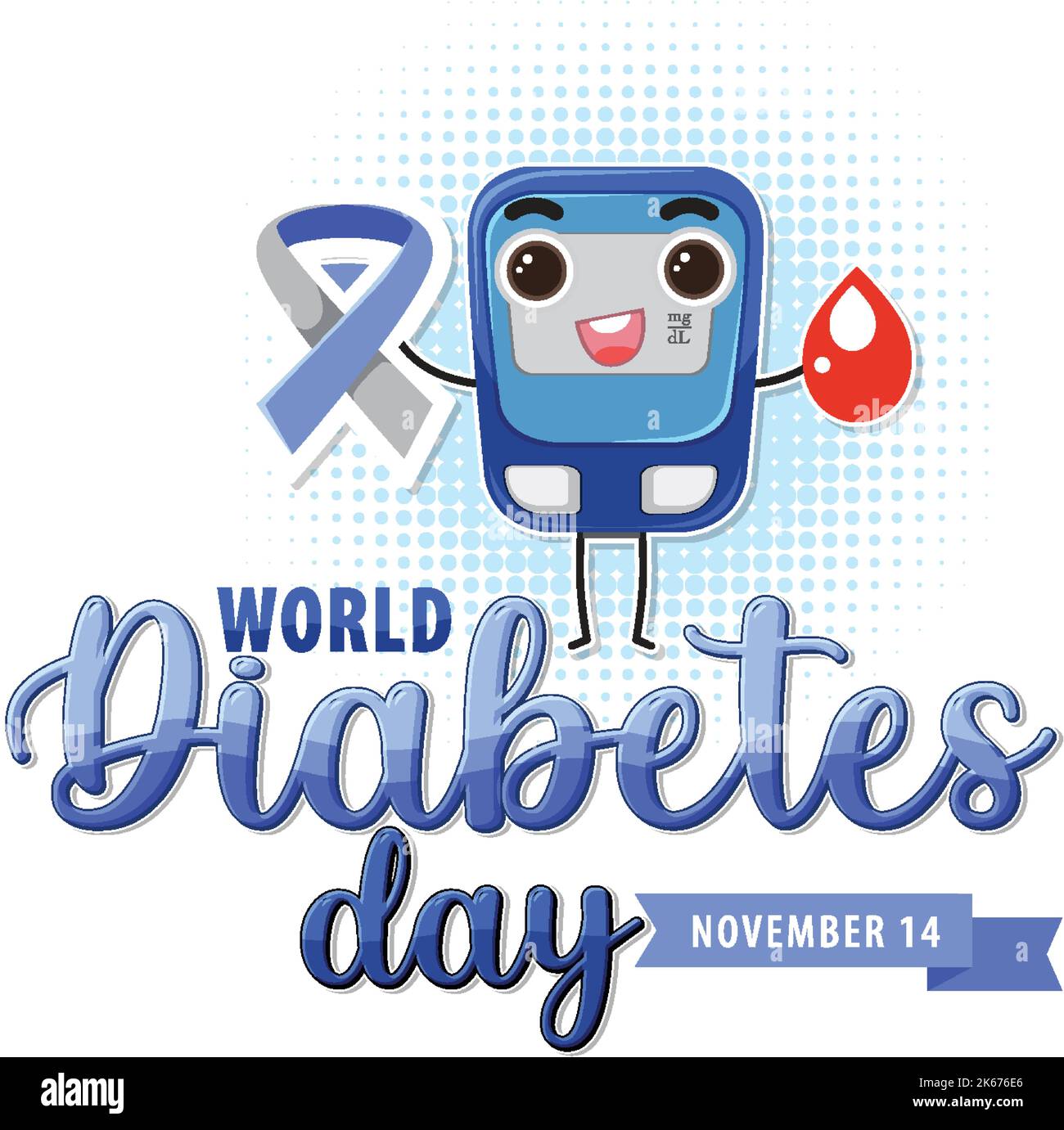 World Diabetes Day Poster Design illustration Stock Vector Image & Art ...