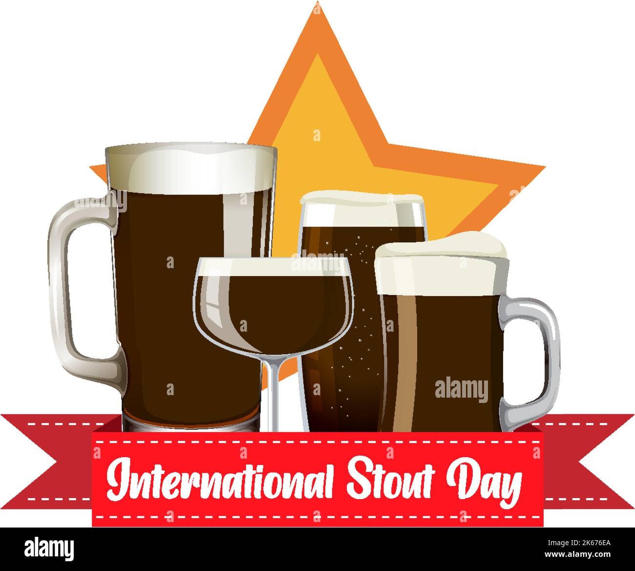 International Stout Day Poster Design illustration Stock Vector Image ...