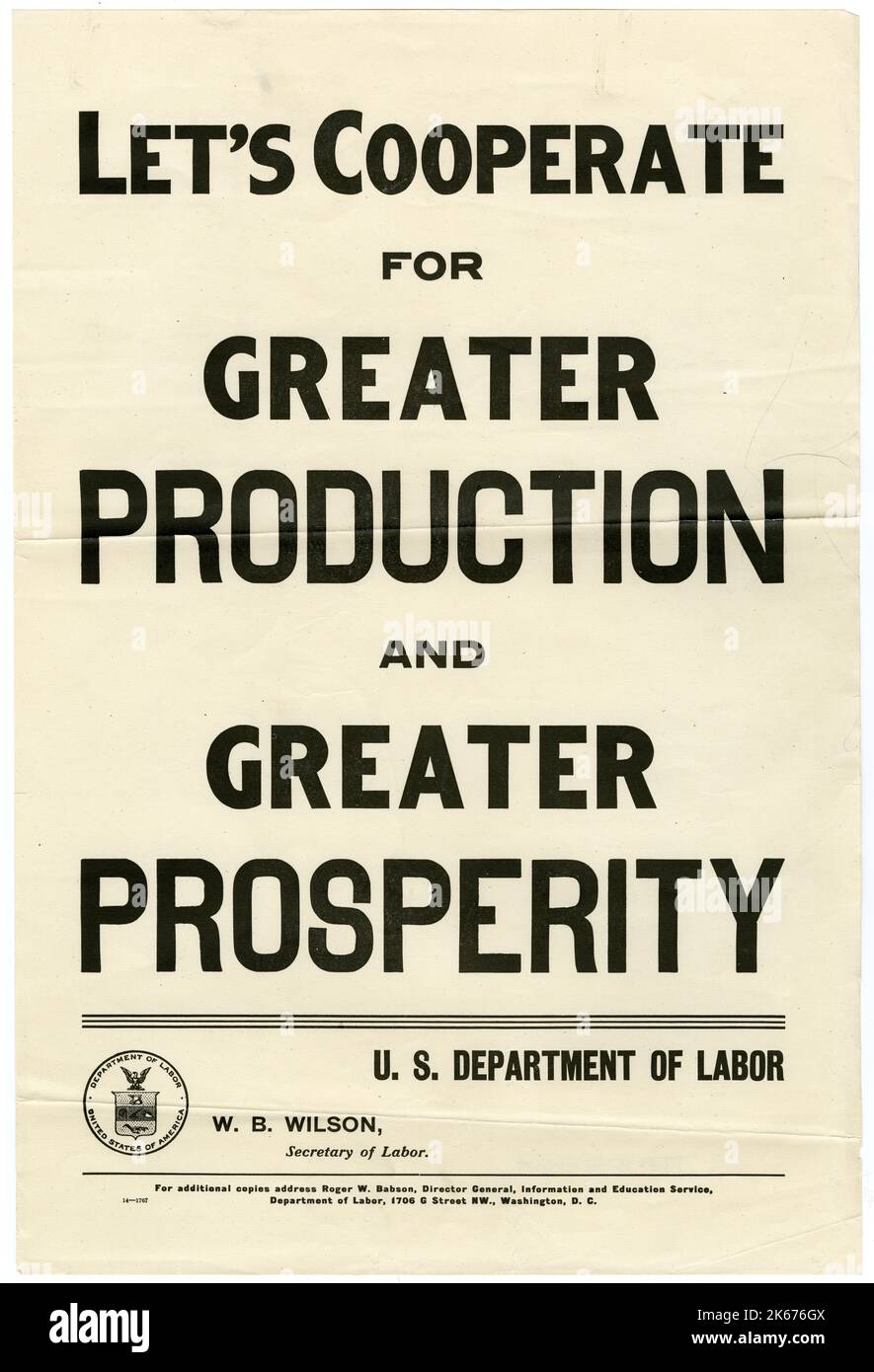 Broadside - “Let’s Cooperate for Greater Production and Greater ...