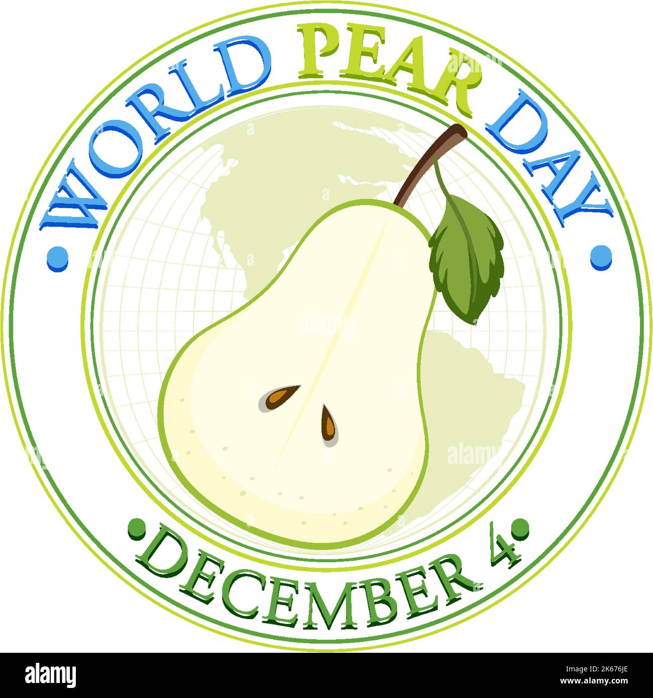 World Pear Day Poster Design illustration Stock Vector Image & Art - Alamy