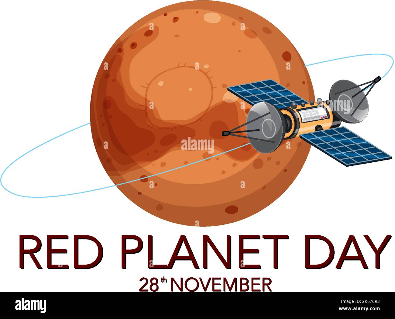 Red Planet Day Logo Design illustration Stock Vector Image & Art - Alamy