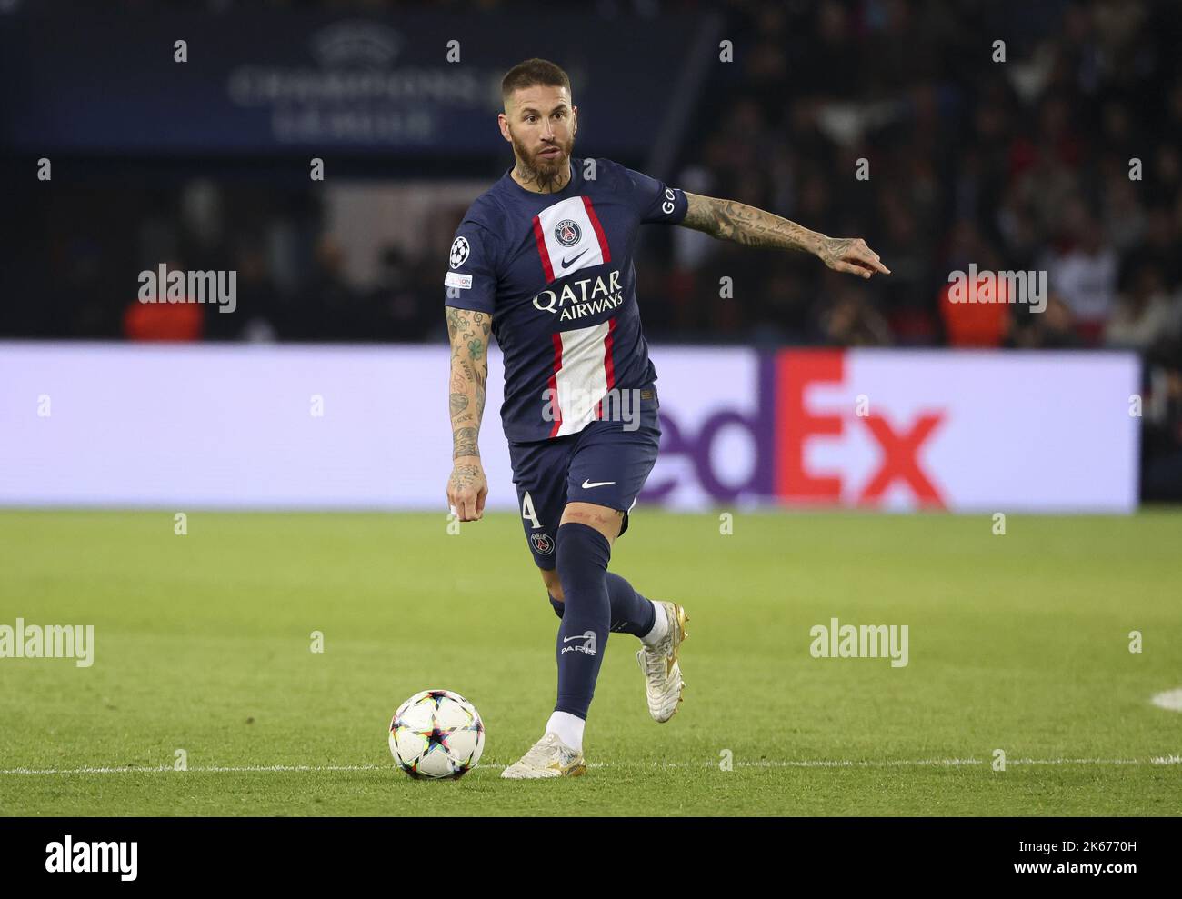 Sergio Ramos of PSG during the UEFA Champions League, Group H football ...