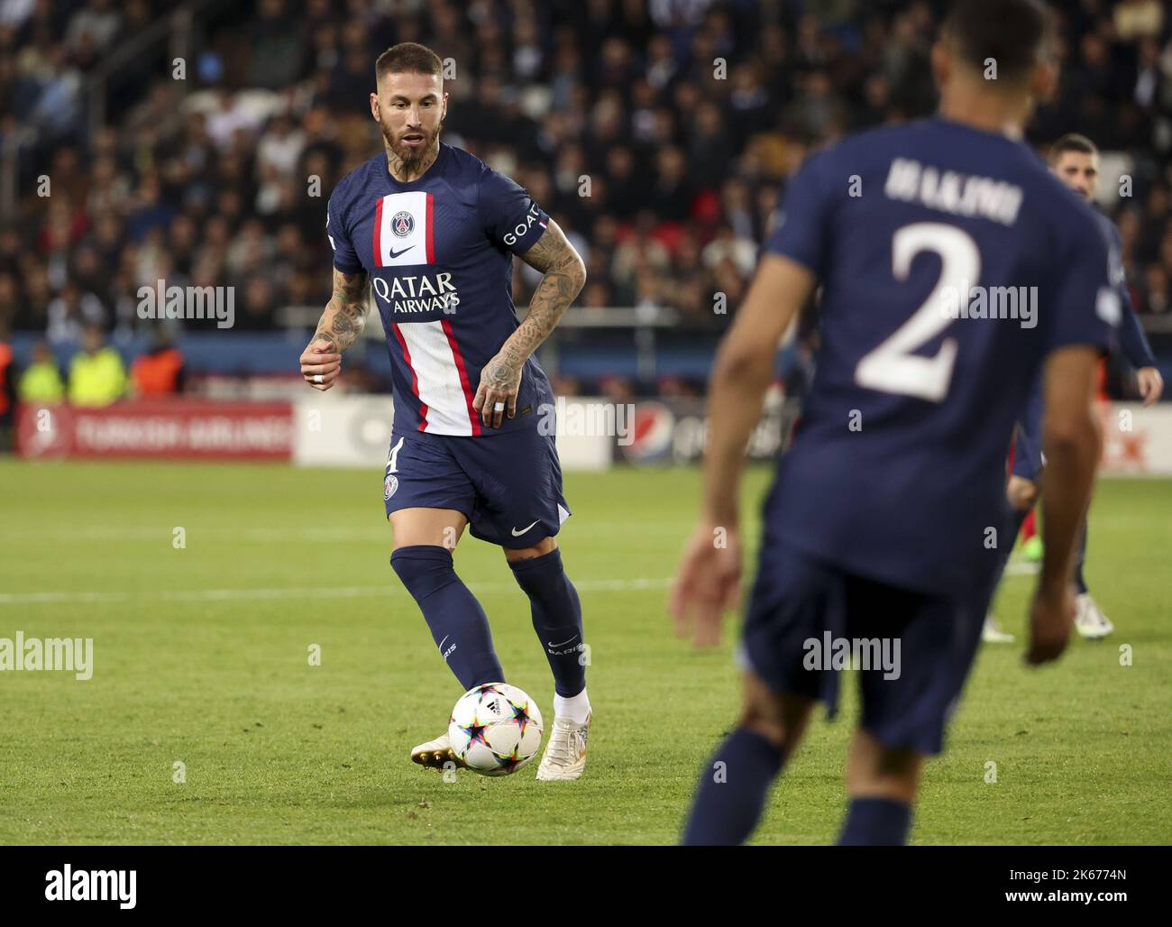 Sergio Ramos of PSG during the UEFA Champions League, Group H football ...