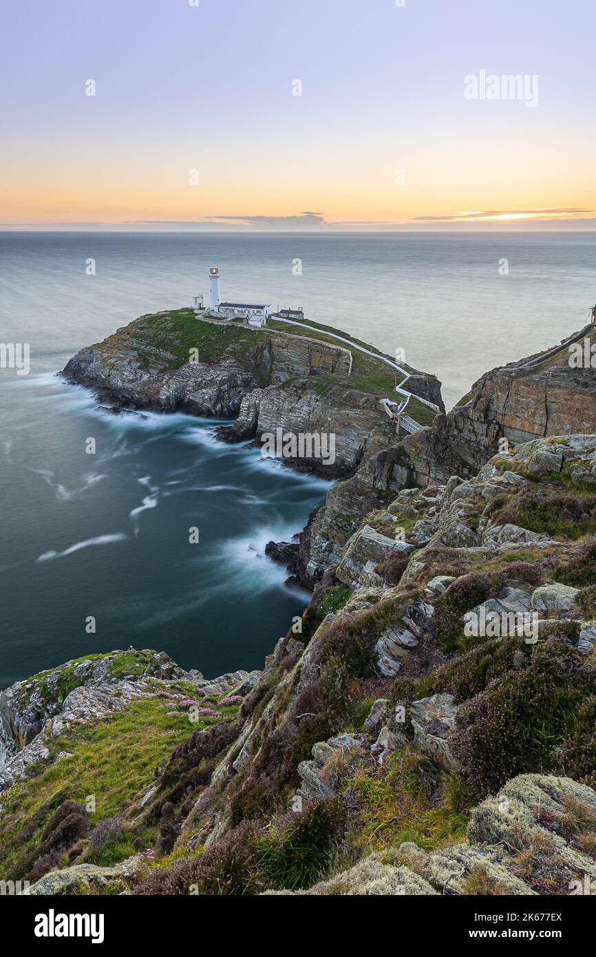 South Stack Lighthouse, Holyhead island, Anglesey, Wales, United ...
