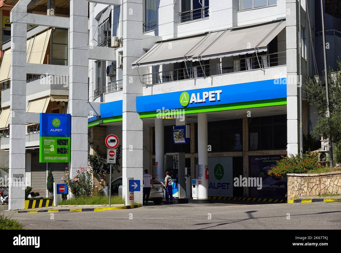 Albania petrol station hi-res stock photography and images - Alamy