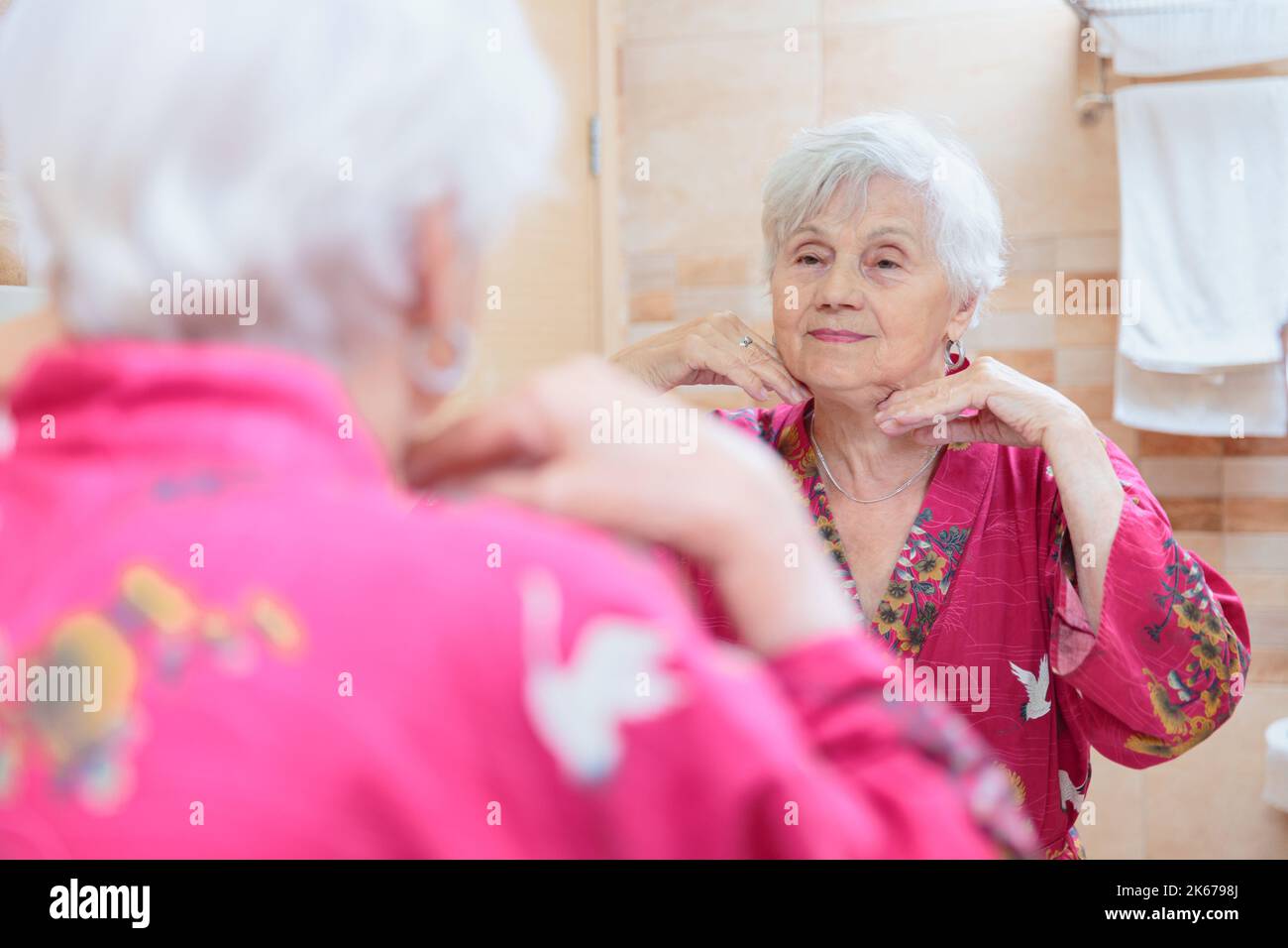 Woman taking care looking hi-res stock photography and images - Alamy
