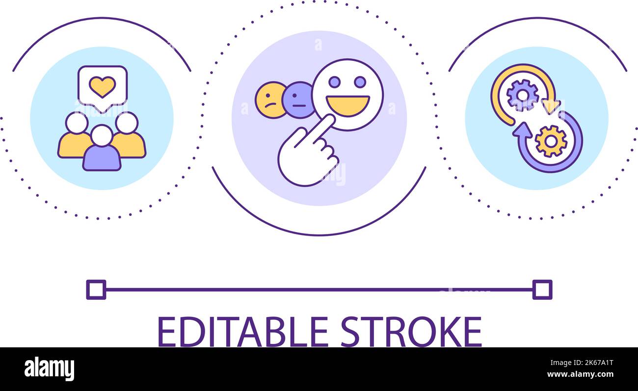 Maintain customer experience loop concept icon Stock Vector Image & Art ...