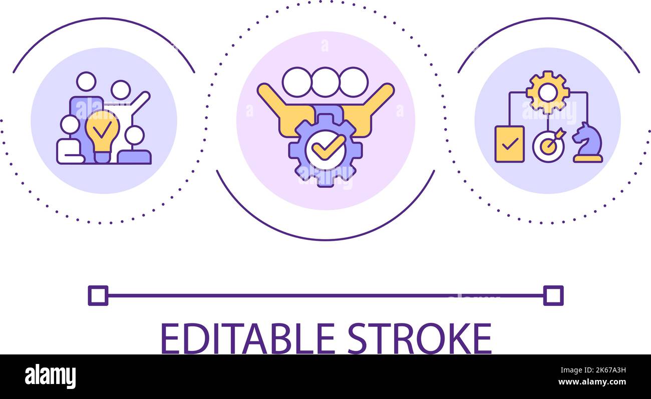 Effective teamwork strategy loop concept icon Stock Vector Image & Art ... Effective teamwork strategy loop concept icon Stock Vector Image & Art ...