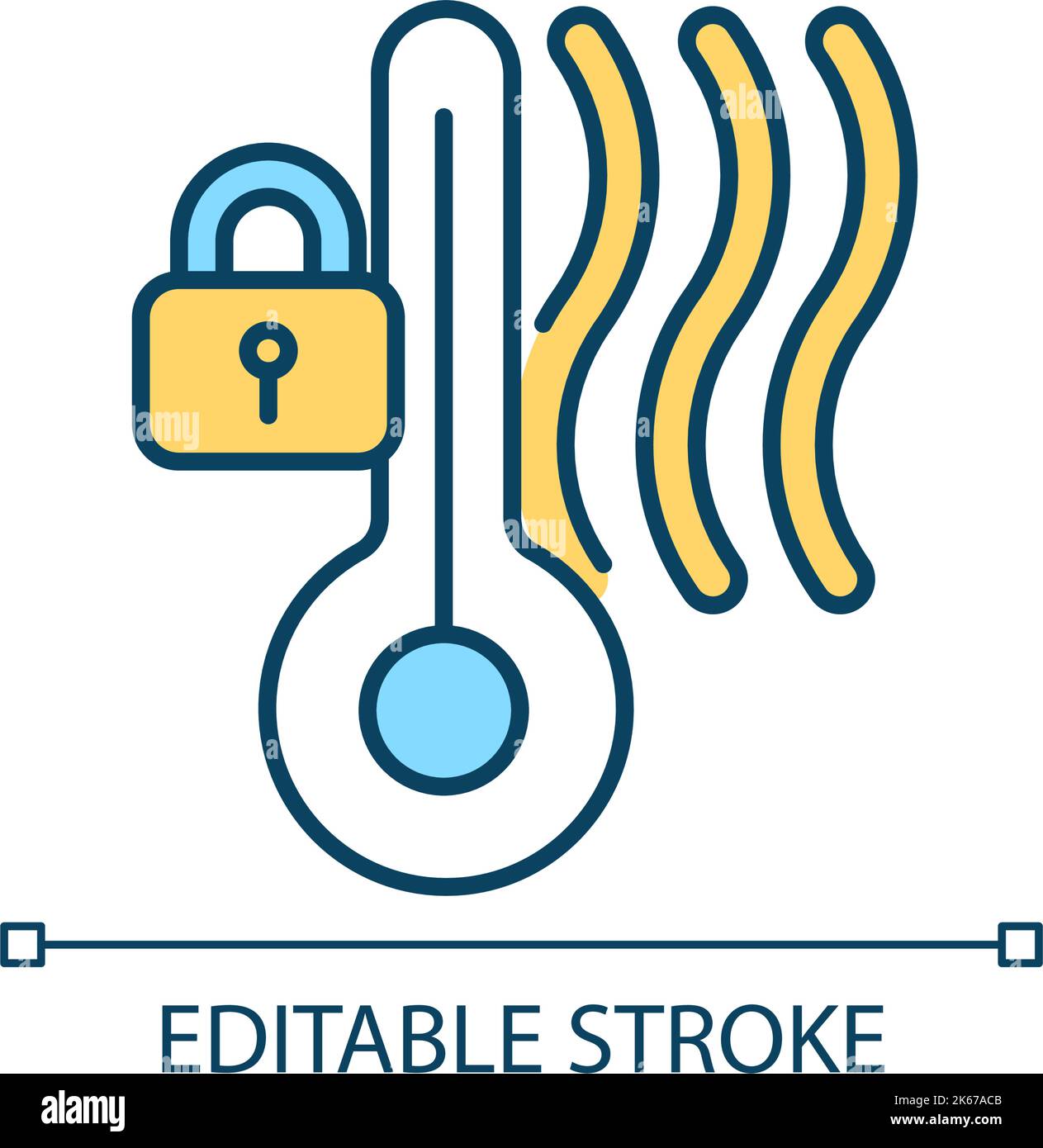 Saving heat energy RGB color icon Stock Vector Image & Art - Alamy