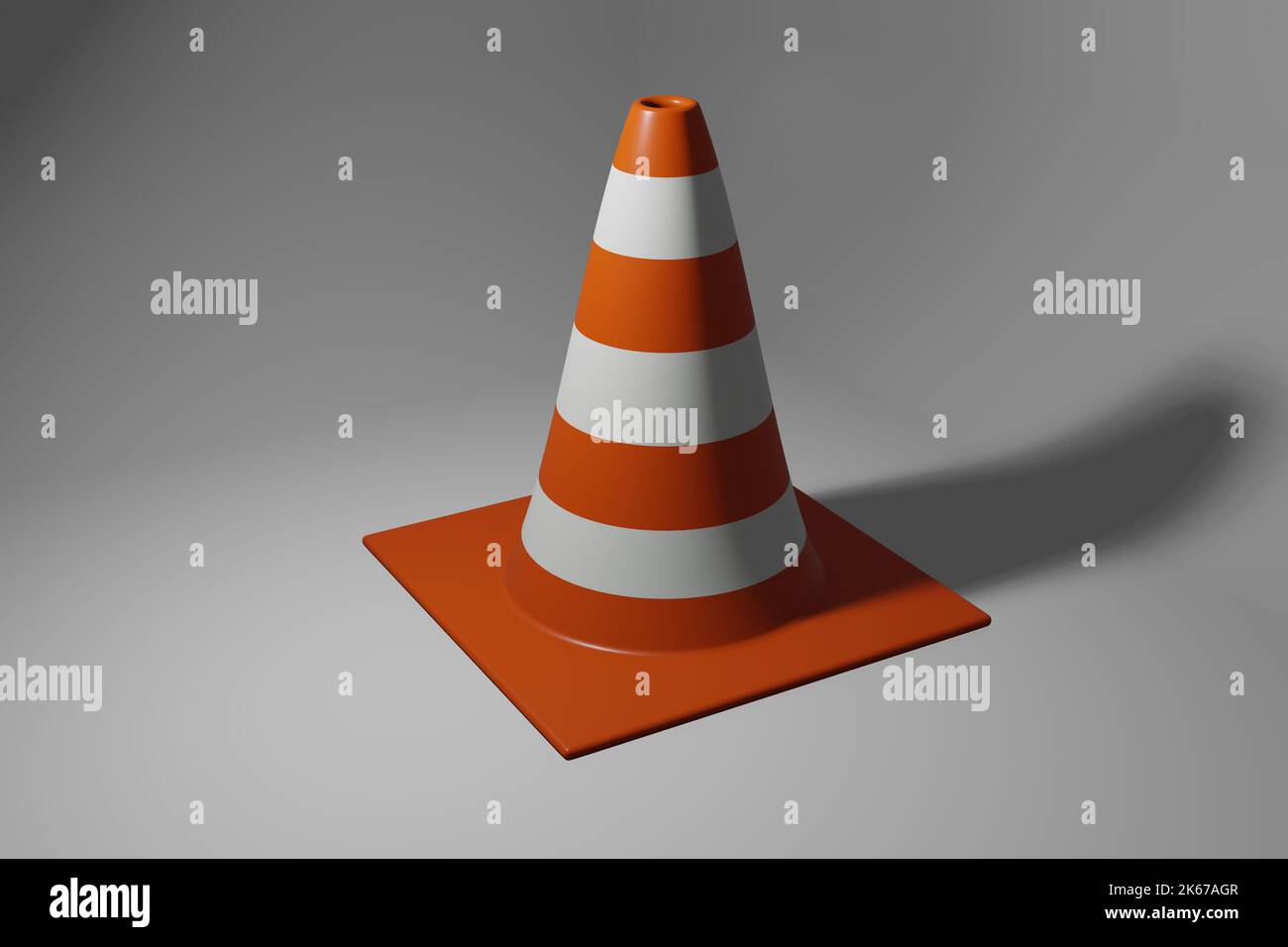 traffic cone is symbol for security warning , road repair, safety ...