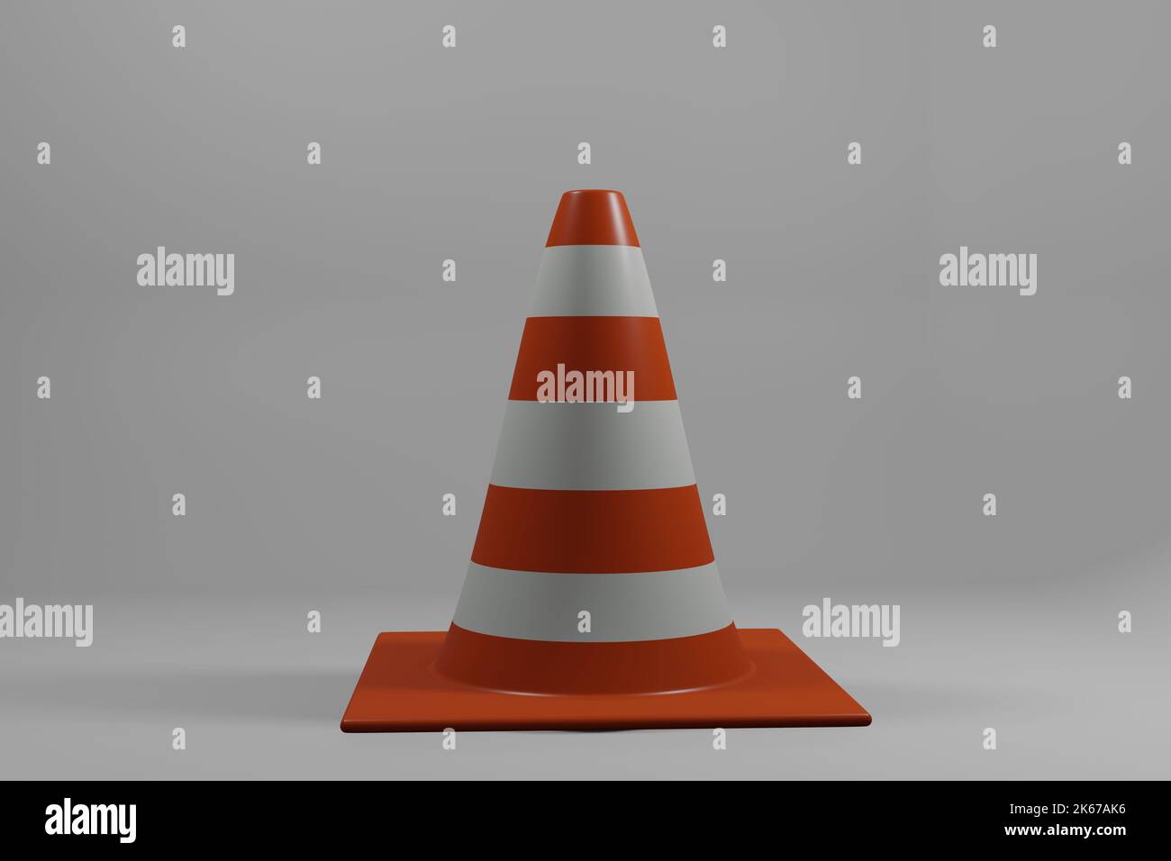 traffic cone is symbol for security warning , road repair, safety ...