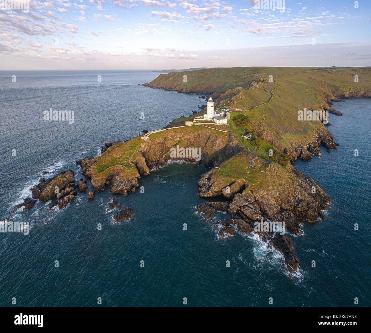 Start Point Lighthouse, Devon, England, United Kingdom Stock Photo - Alamy