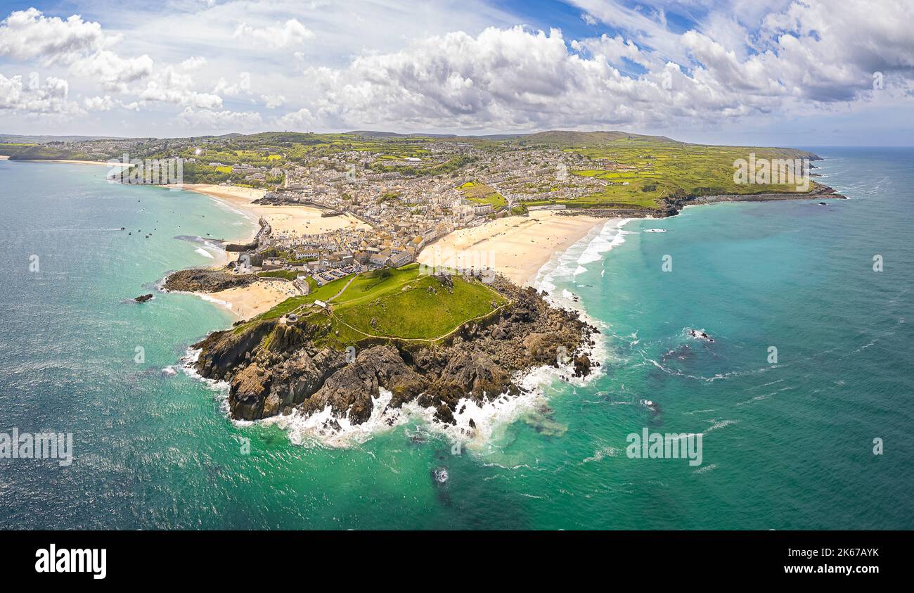 St ives cornwall aerial view hi-res stock photography and images - Alamy