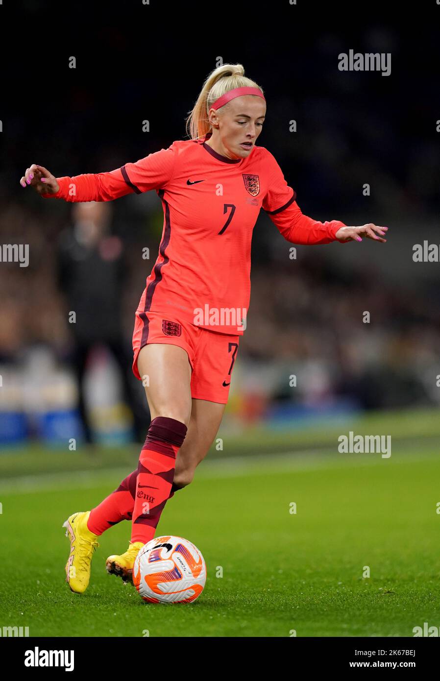 England's Chloe Kelly during the women's international friendly match ...