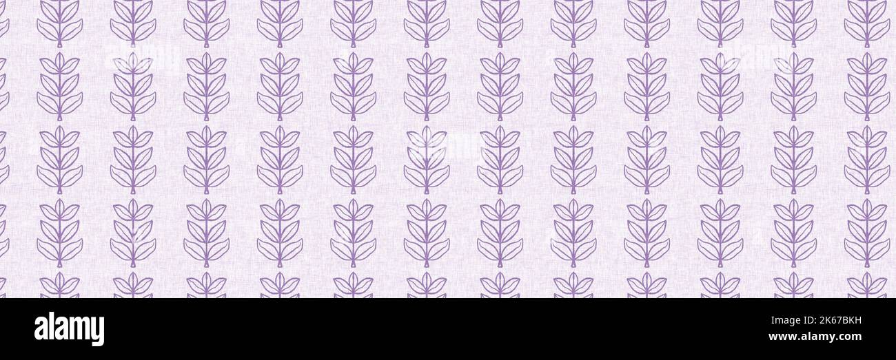 Gender neutral foliage leaf seamless raster border. Simple whimsical 2 ...