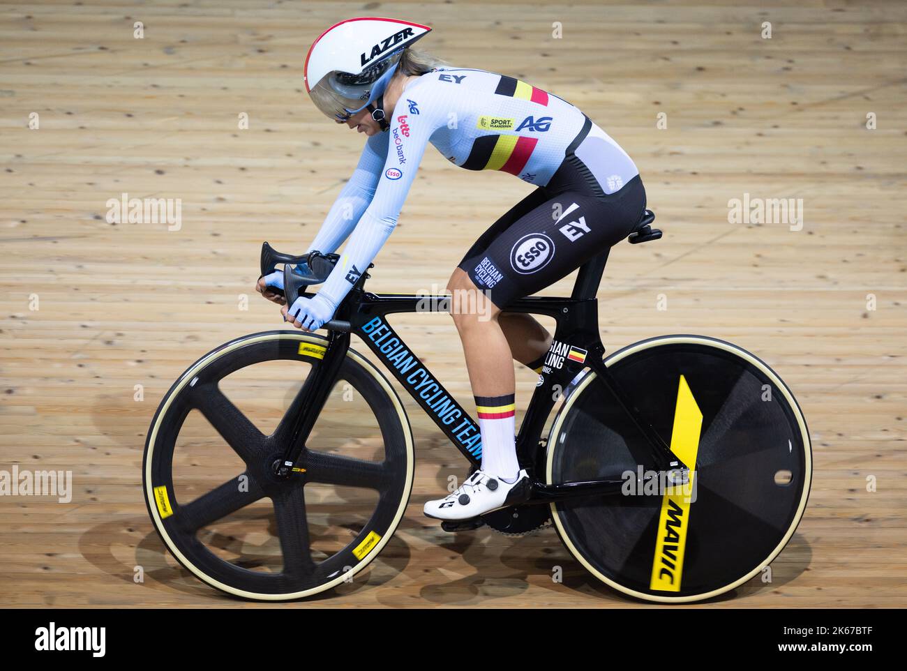 Montigny-le-Bretonneux, France, 12 October 2022. Belgian Shari Bossuyt ...