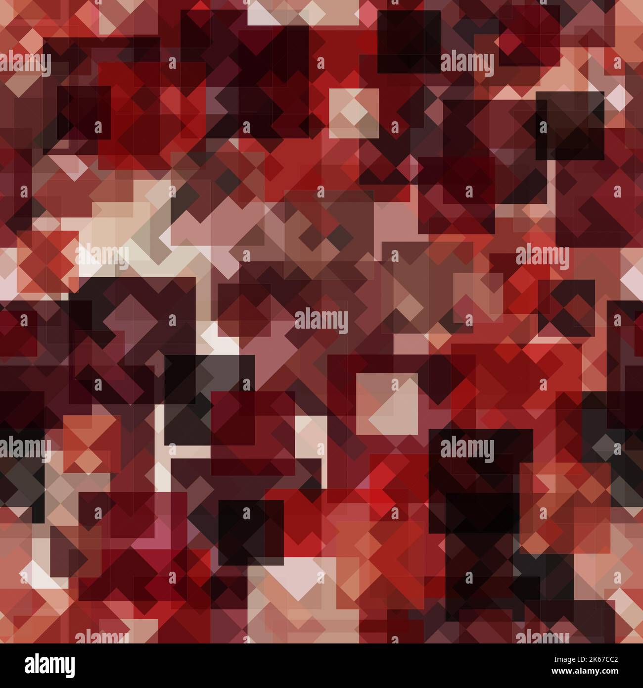 Red rust colors seamless pattern camouflage background of pixel spots ...