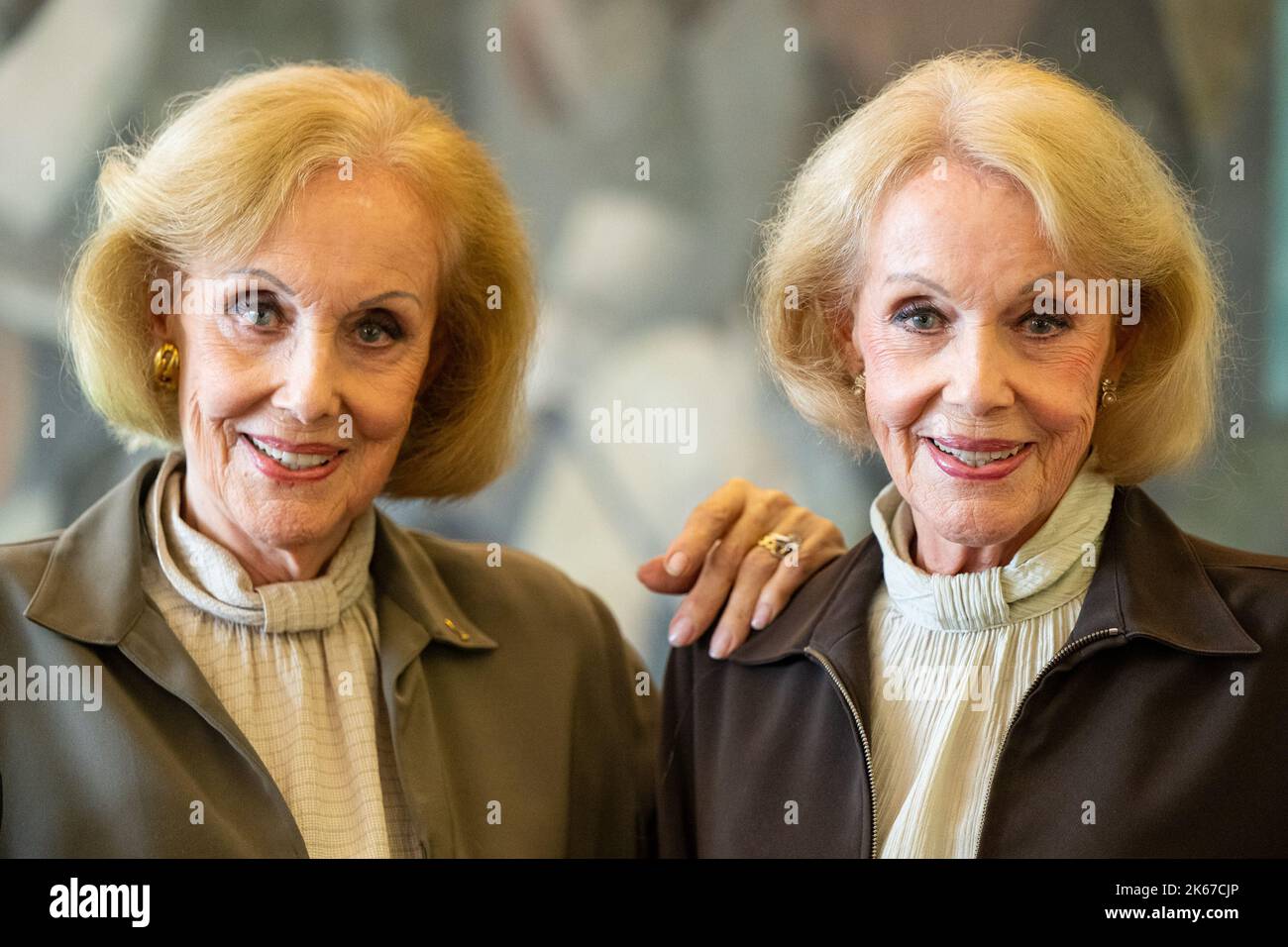 Munich, Germany. 12th Oct, 2022. The Kessler twins, Alice (l.) and ...