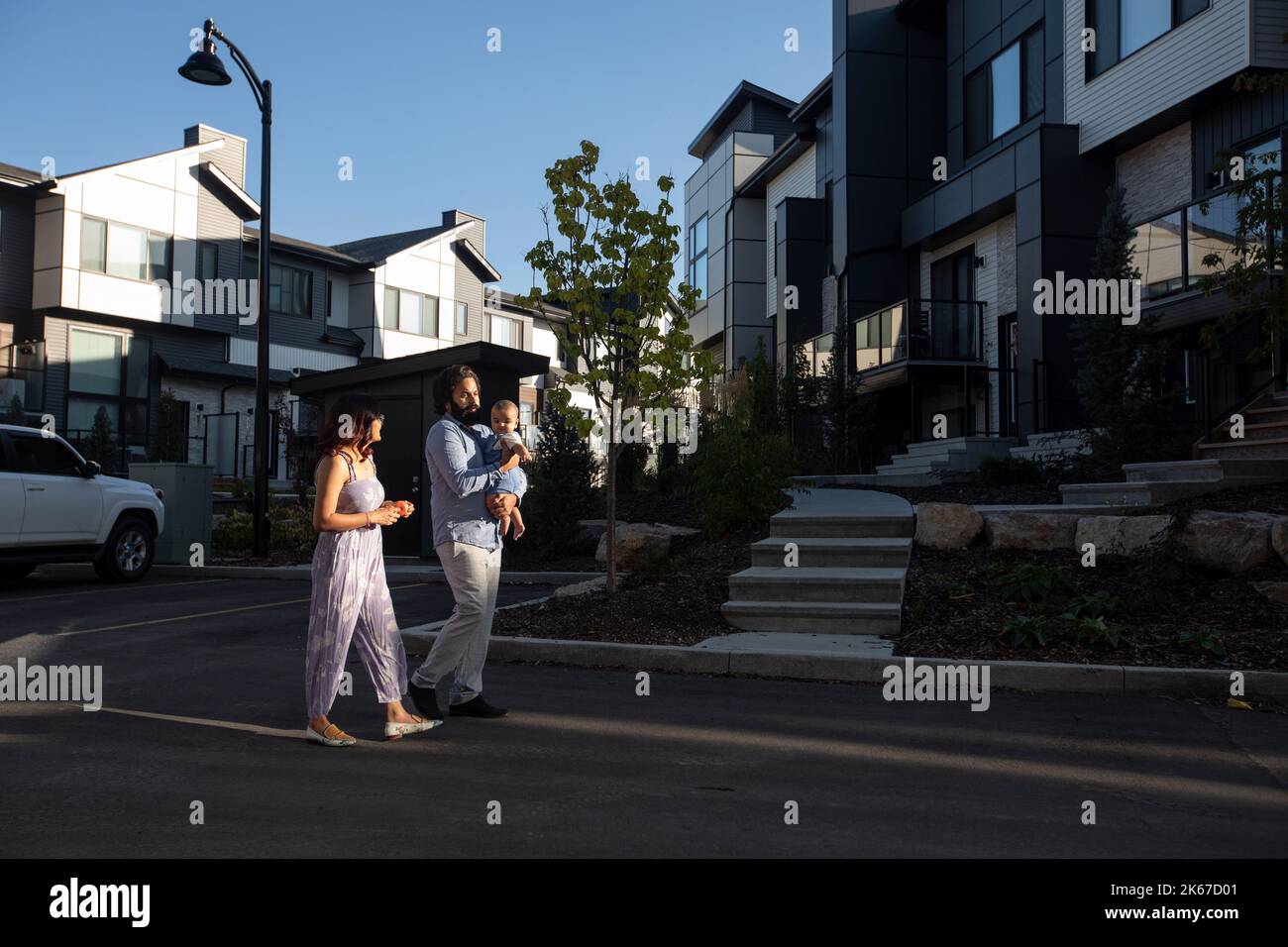 Zeel Shah with her husband Deep Cheema and their son Rehaan Cheema ...
