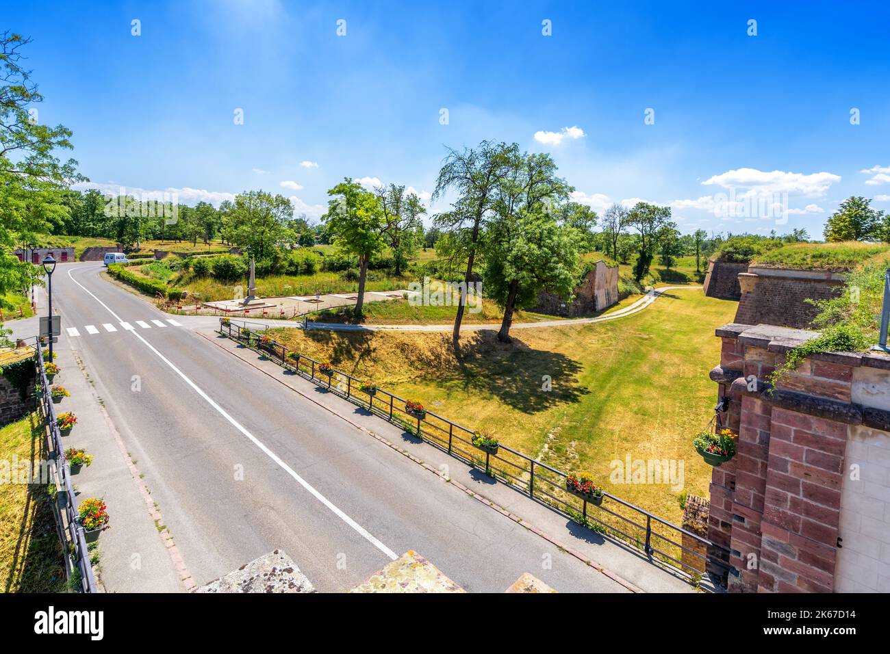 Historical city of Neuf Brisach, France Stock Photo - Alamy