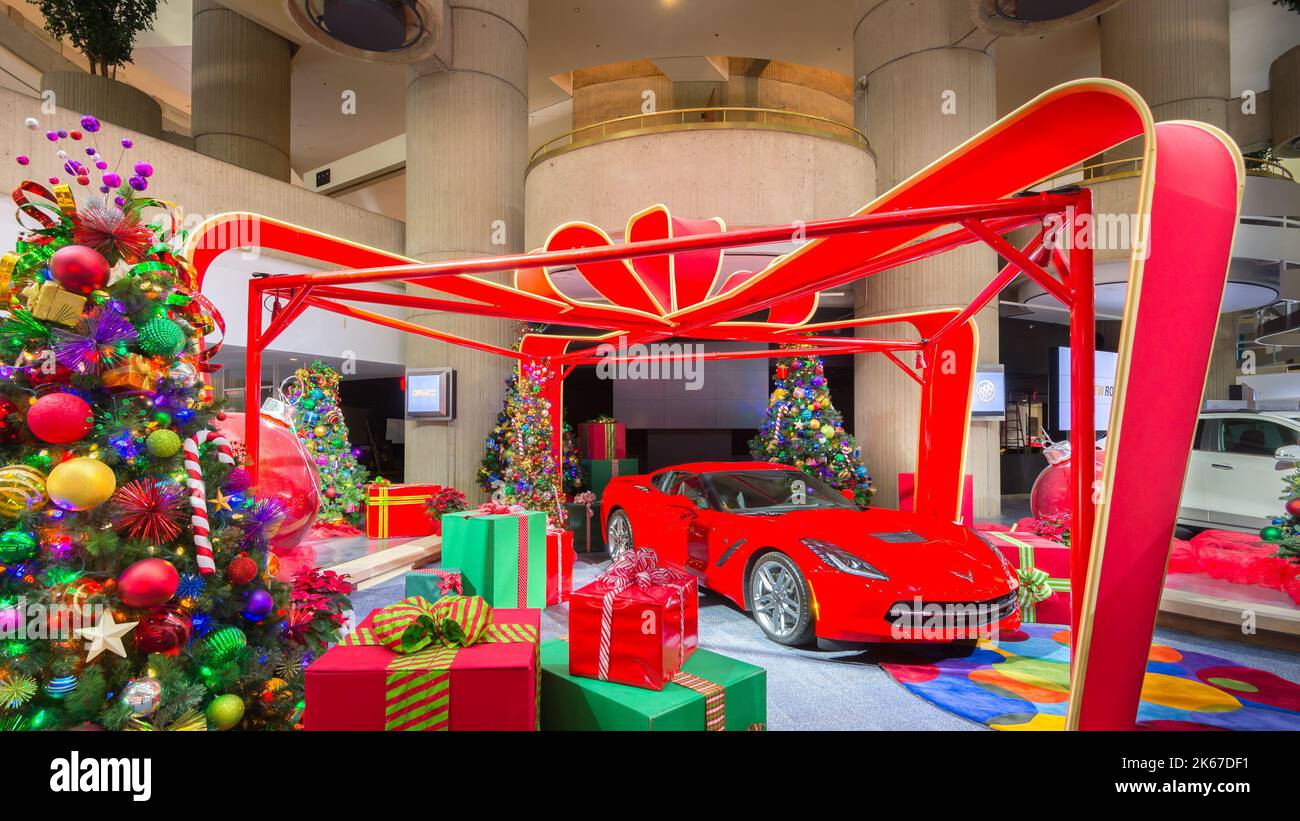 DETROIT, MI/USA - DECEMBER 18, 2014: Christmas display, including ...