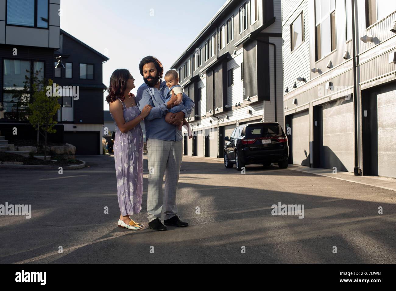 Zeel Shah with her husband Deep Cheema and their son Rehaan Cheema ...