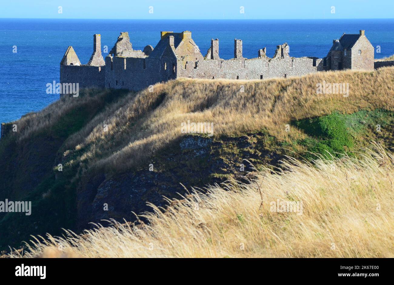 The Dunnottar Castle in Stonehaven, a Scottish historical landmark ...