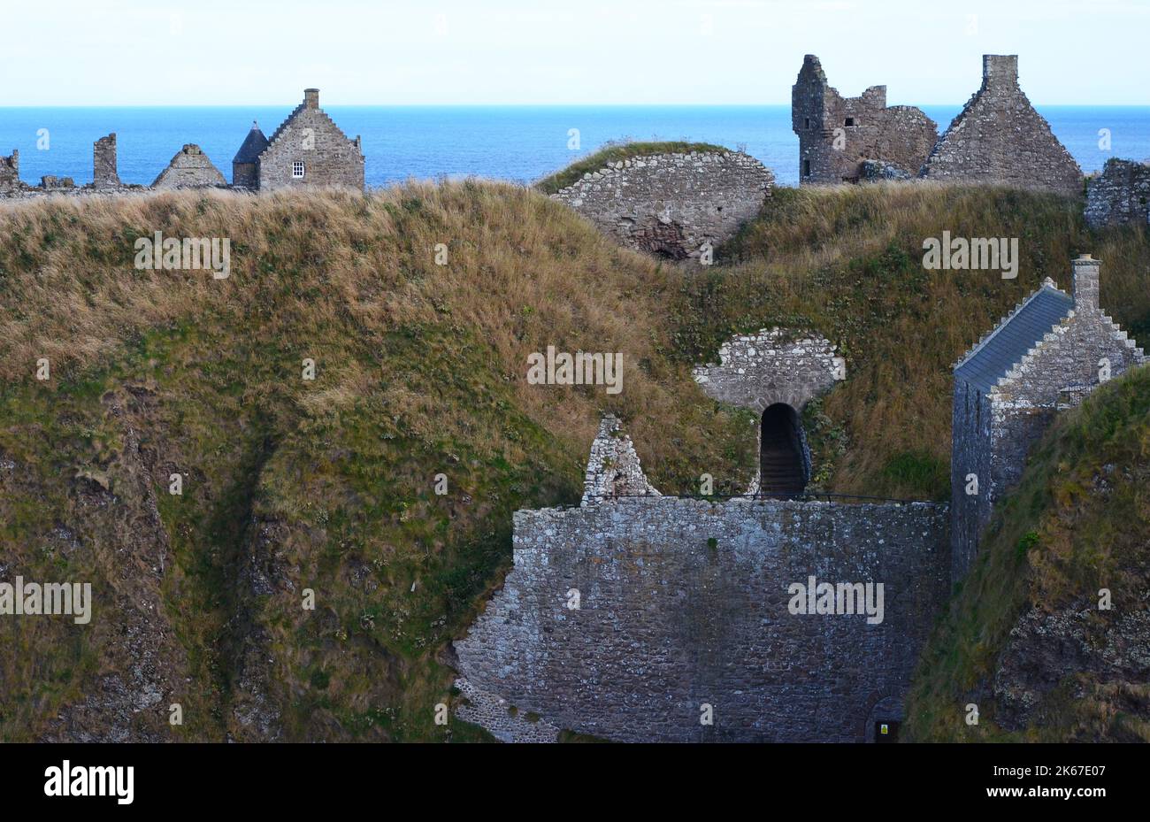 The Dunnottar Castle in Stonehaven, a Scottish historical landmark ...