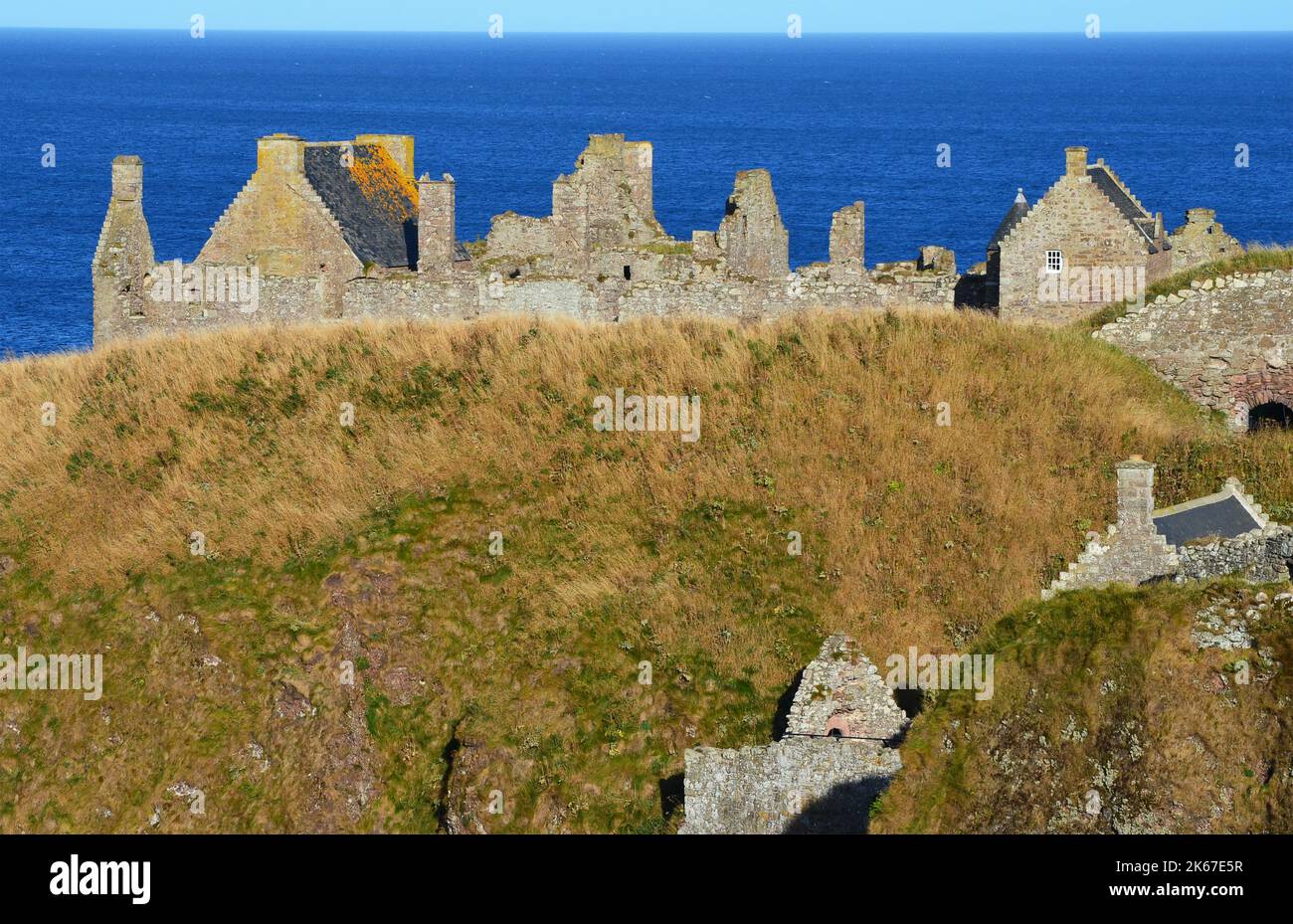 The Dunnottar Castle in Stonehaven, a Scottish historical landmark ...