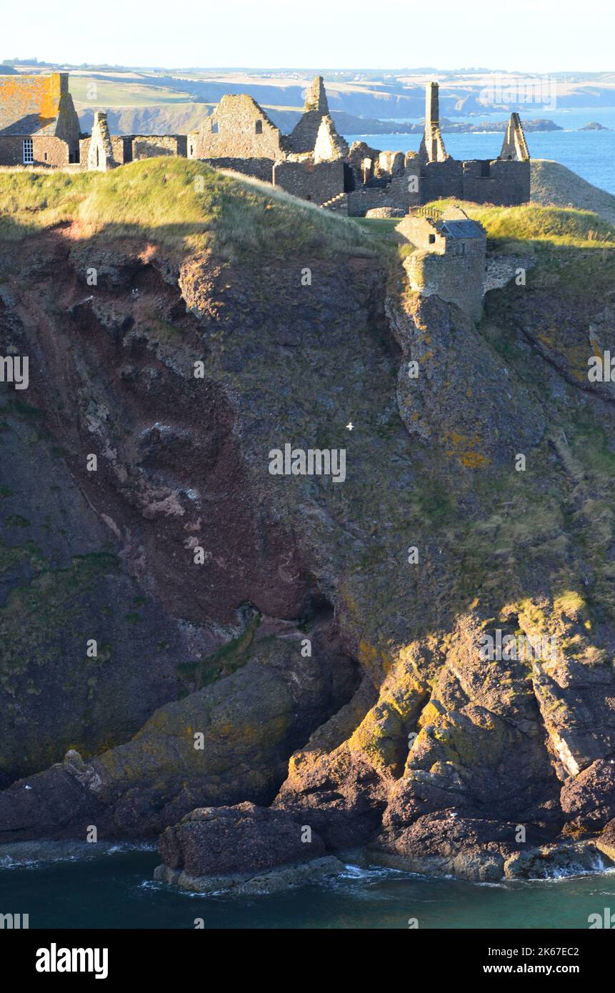 The Dunnottar Castle in Stonehaven, a Scottish historical landmark ...