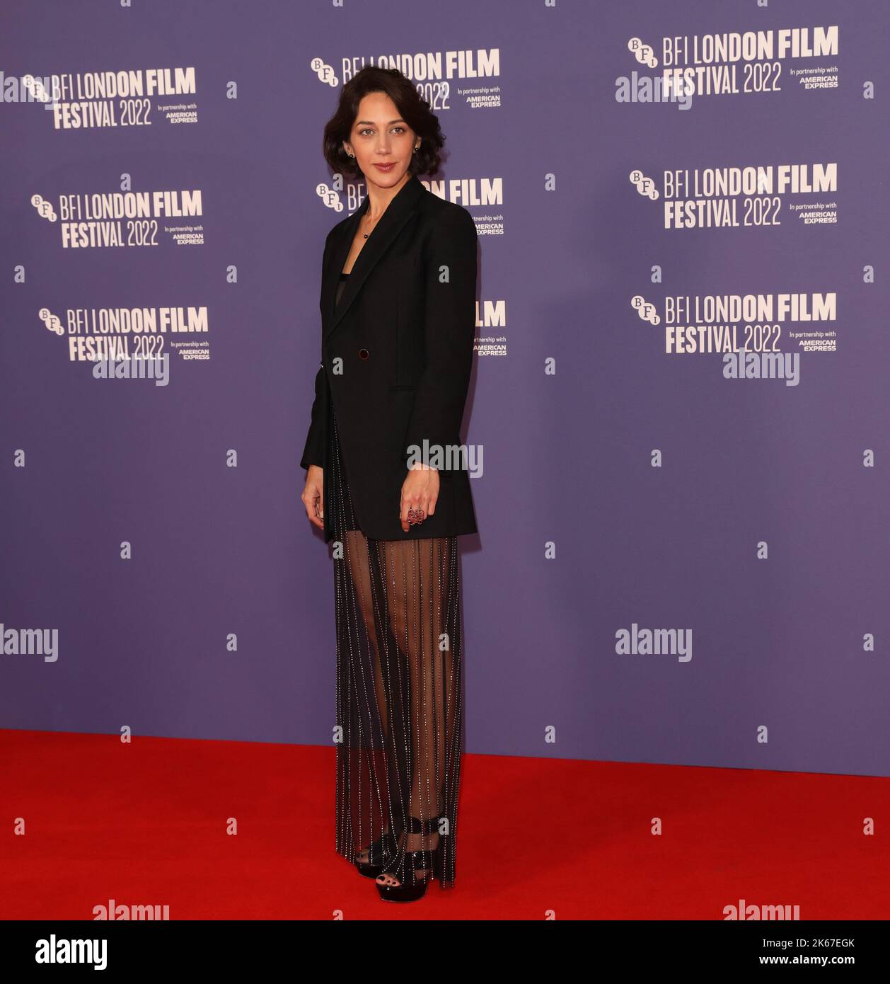 Zar Amir Ebrahimi attends UK premiere of Holy Spider at the BFI London Film Festival, UK Stock ...