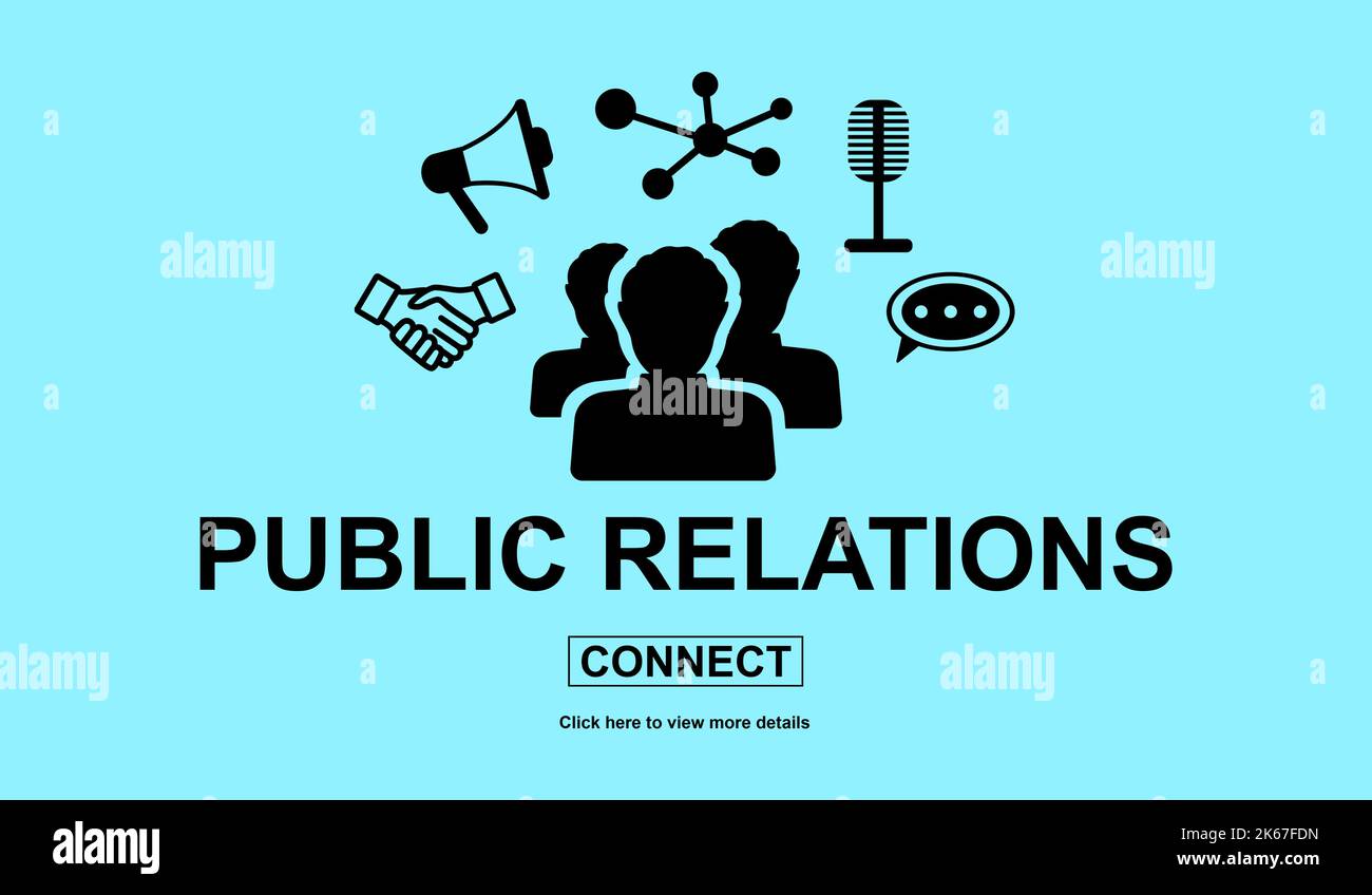Illustration of a public relations concept Stock Photo - Alamy