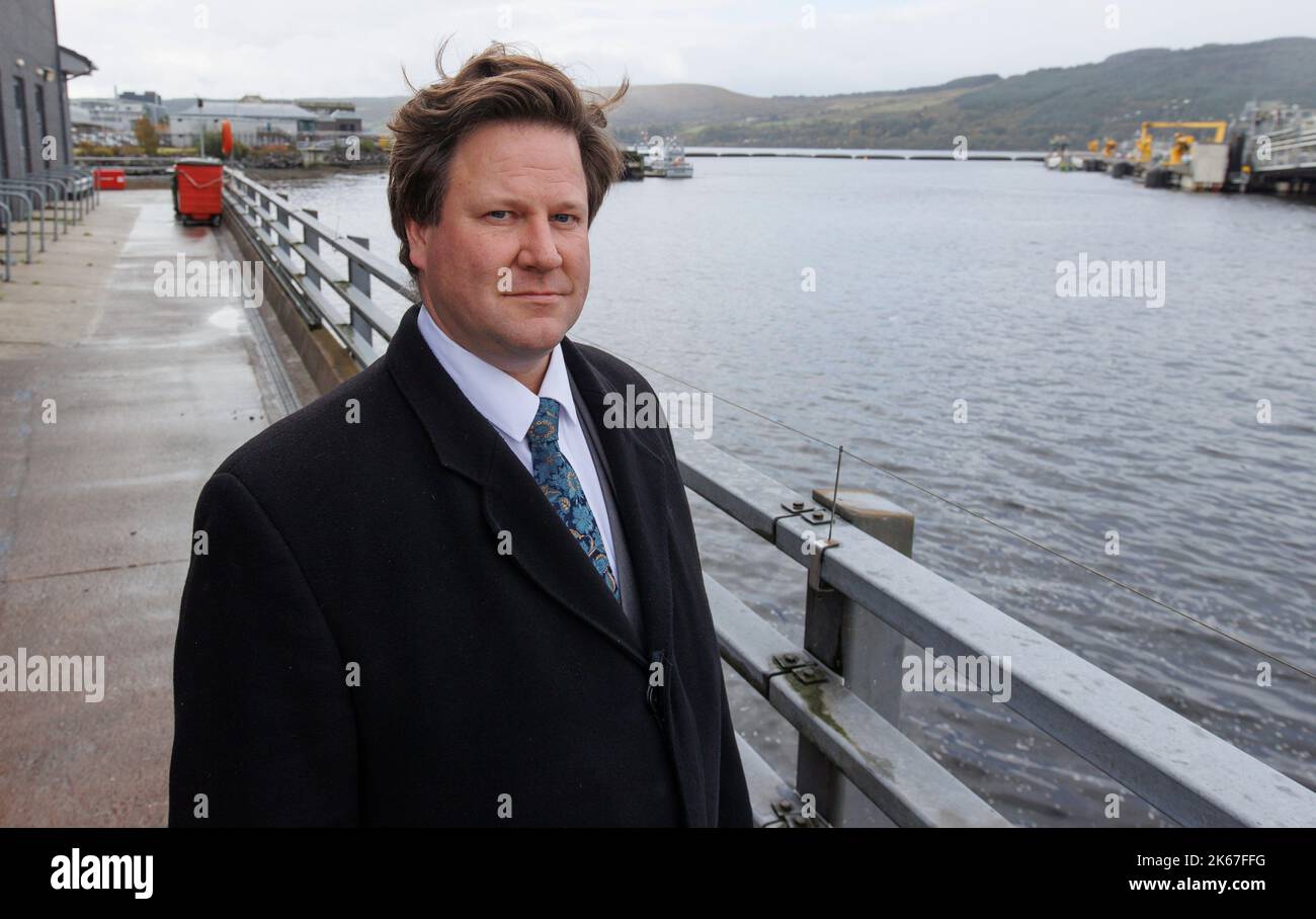 Defence Procurement minister Alec Shelbrooke during a visit to Faslane ...