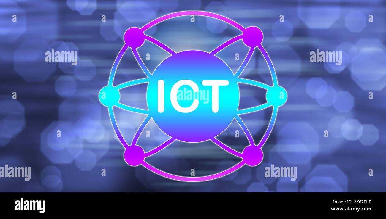 Illustration of an ict concept Stock Photo - Alamy