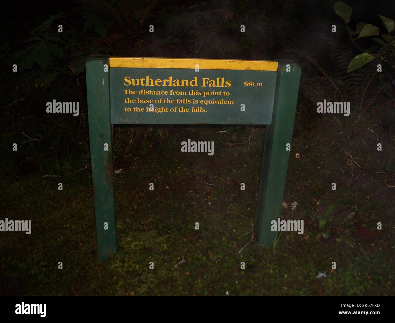 Sutherland Falls waterfall. Milford Track Great Walks. Fiordland ...