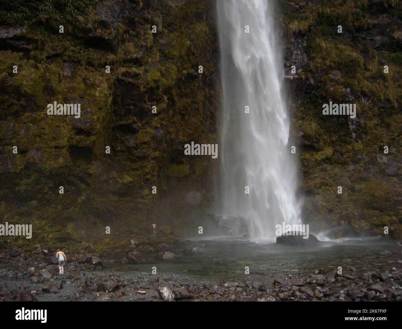 Sutherland Falls waterfall. Milford Track Great Walks. Fiordland ...