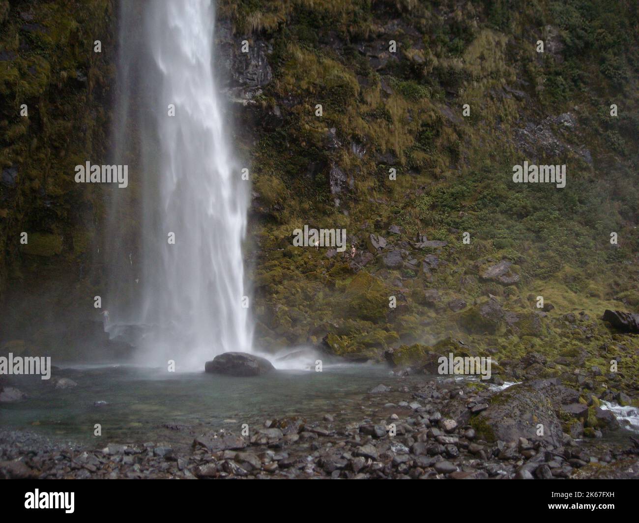 Sutherland Falls waterfall. Milford Track Great Walks. Fiordland ...