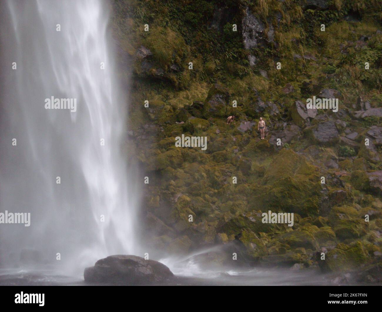 Sutherland Falls waterfall. Milford Track Great Walks. Fiordland ...